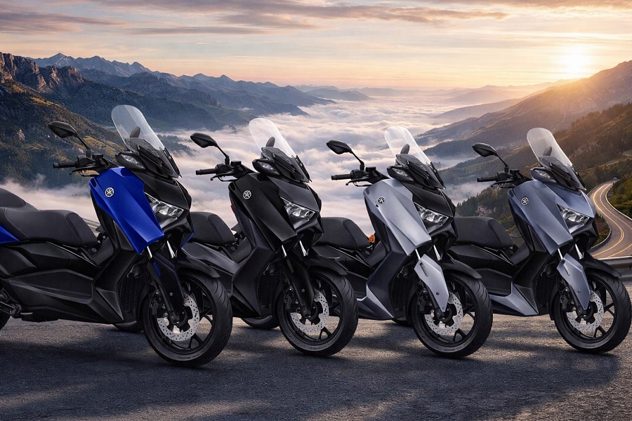 Makin Gagah! Penyegaran Yamaha XMax Connected Warna Baru, Aura Premium ...